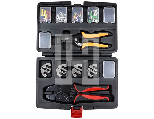 Crimping Tool Set 101 PCS with Interchangeable Jaws and Wire Stripping